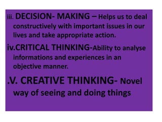 Life skills education | PPSX