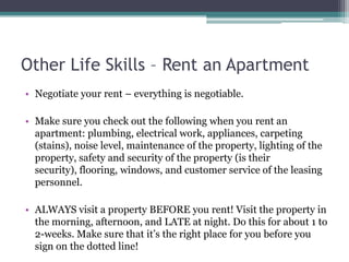 Life skills for teens presentation | PPTX