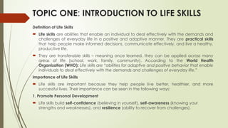 LIFE SKILLS HEALTH PROMOTION AND EDUCATION SLIDES.pptx