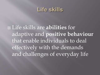 Life skills lesson psd | PPT