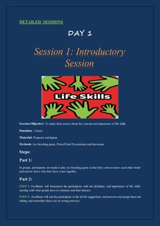 Life skills module | DOCX