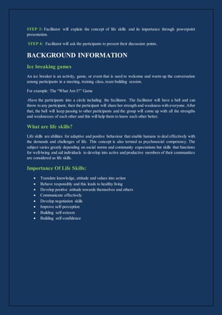 Life skills module | DOCX