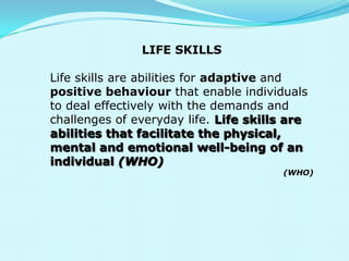 Life skills presentation | PPTX