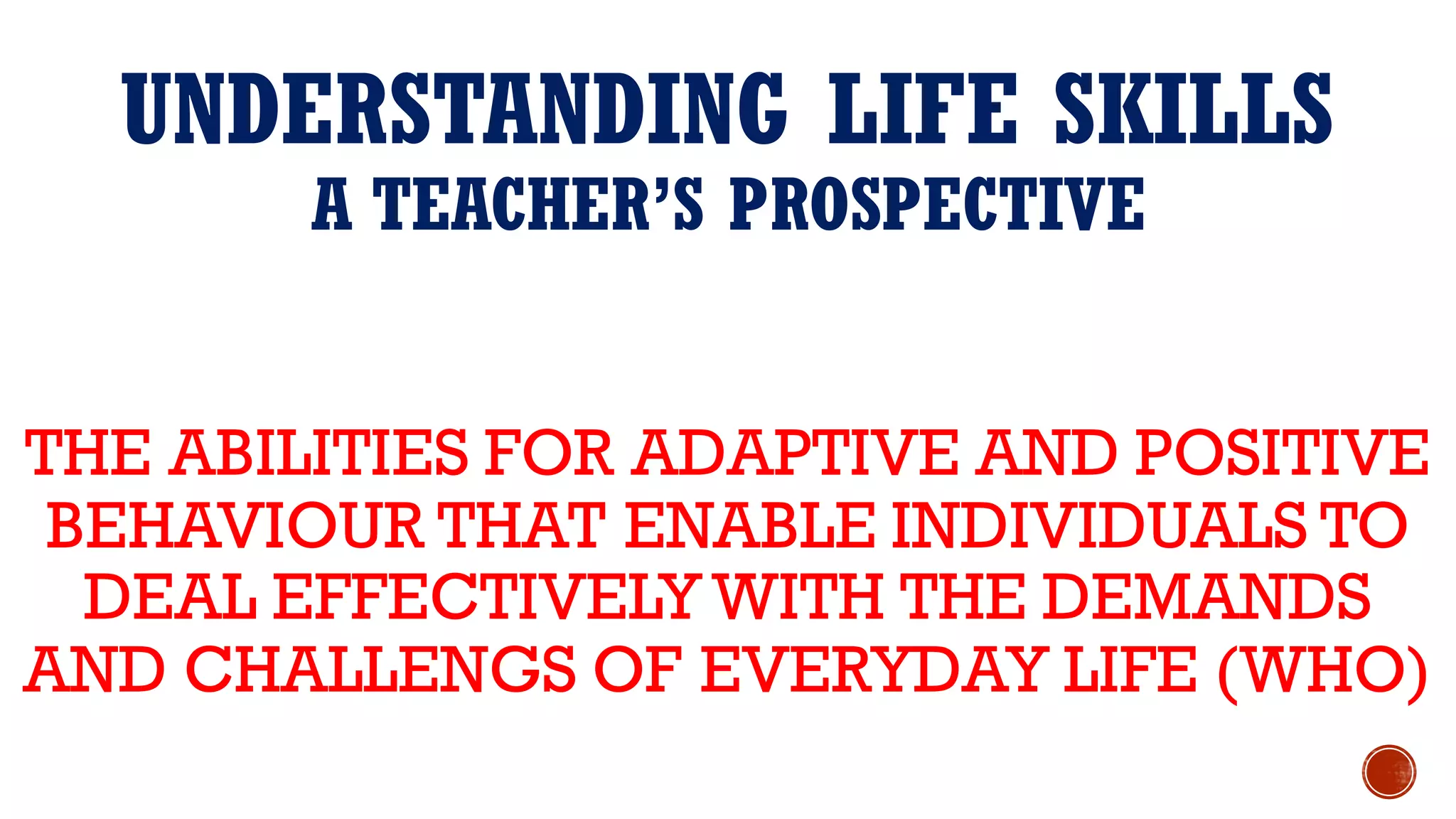 Life skills Session | PDF