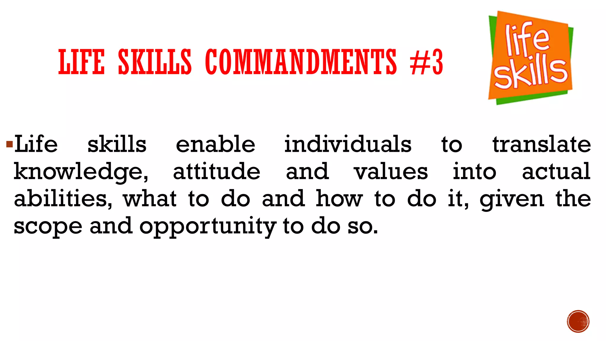 Life skills Session | PDF