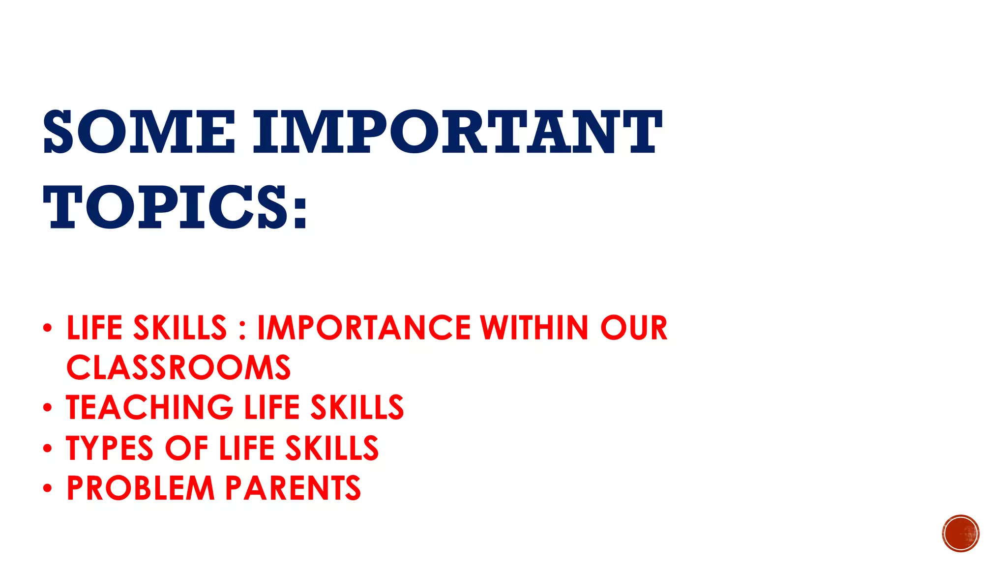 Life skills Session | PDF