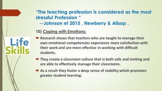 Life skills to empower teachers | PDF