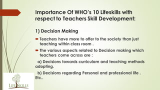 Life skills to empower teachers | PDF