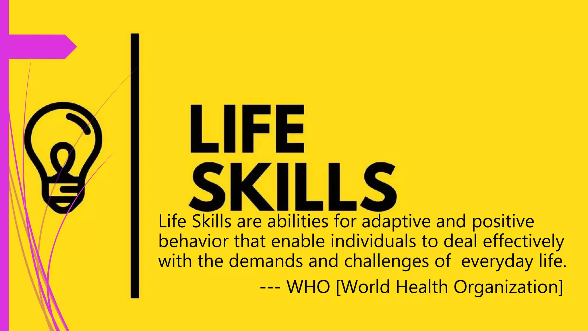 LIFE SKILLS TRAINING | PPT
