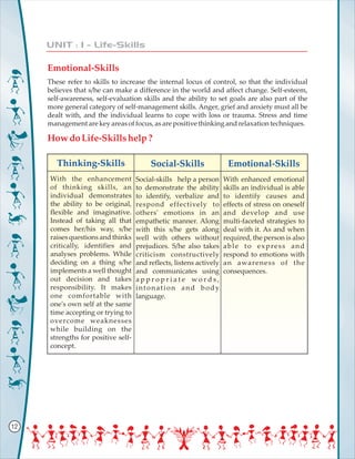 Life Skill UNIT 1 | PDF