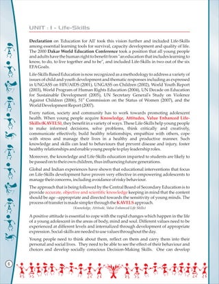 Life Skill UNIT 1 | PDF