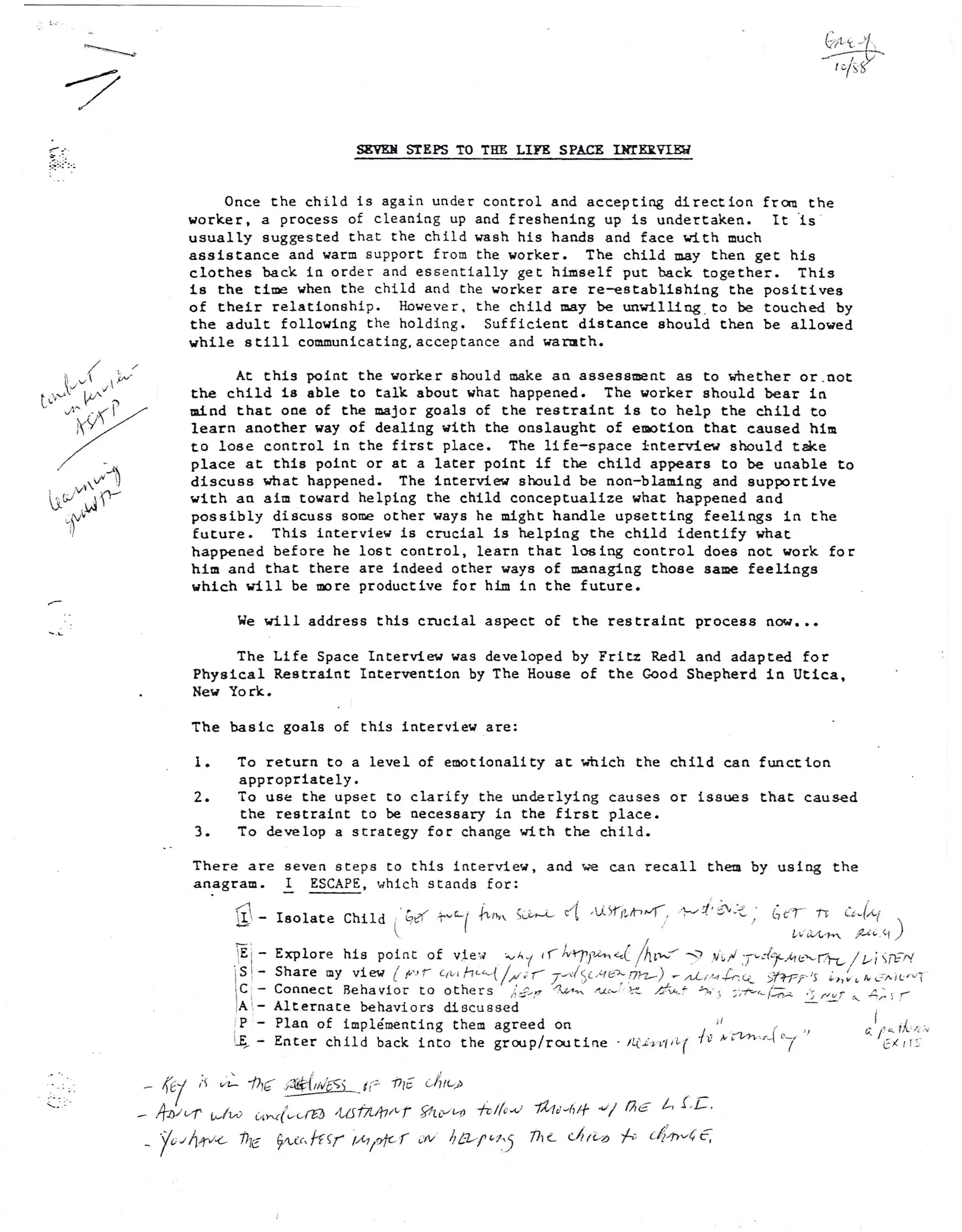 Life space interview | PDF