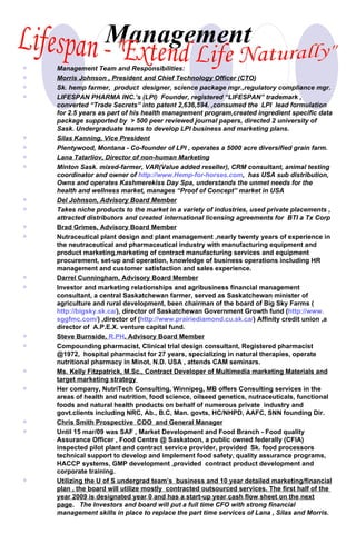 Lifespan Pharma Inc-Extend Lifespan Naturally-business plan pitch | PPT