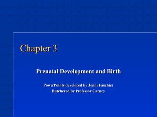 Life span chapter 3 | PPT