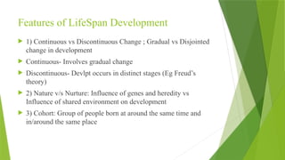 Introduction to life span and development | PPT