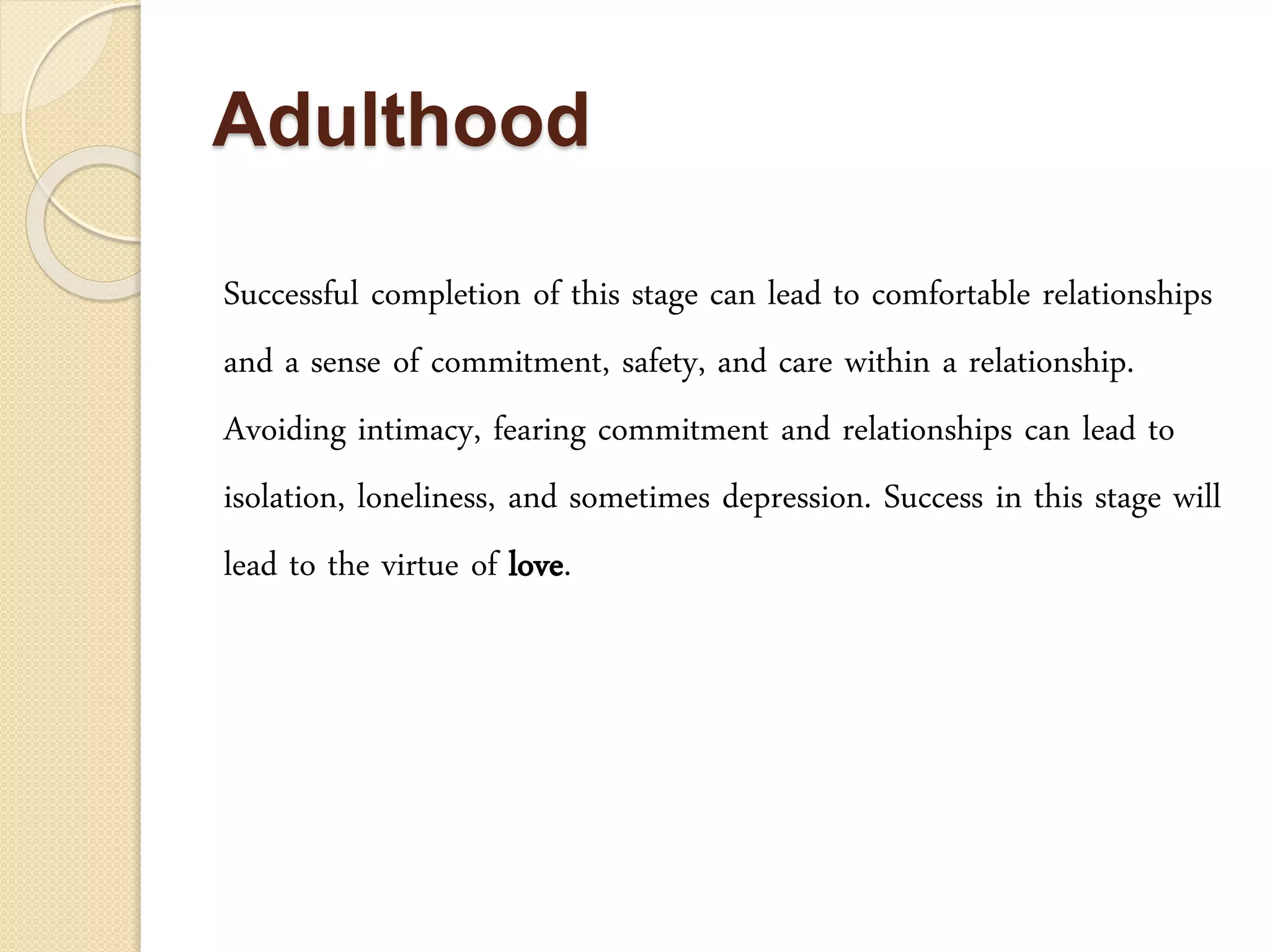 Life span development – Developmental task | PPTX