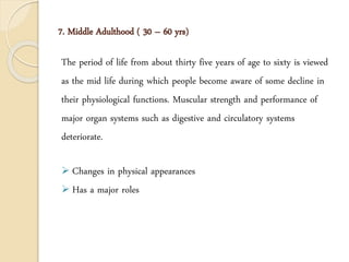 Life span development – Developmental task | PPTX