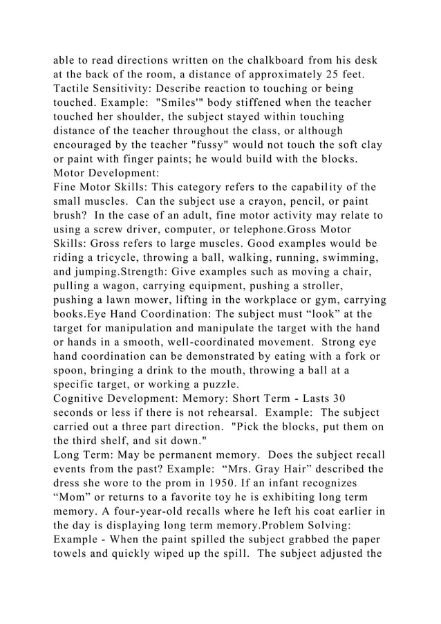 Life Span Development Observation FormUse the following inform.docx ...