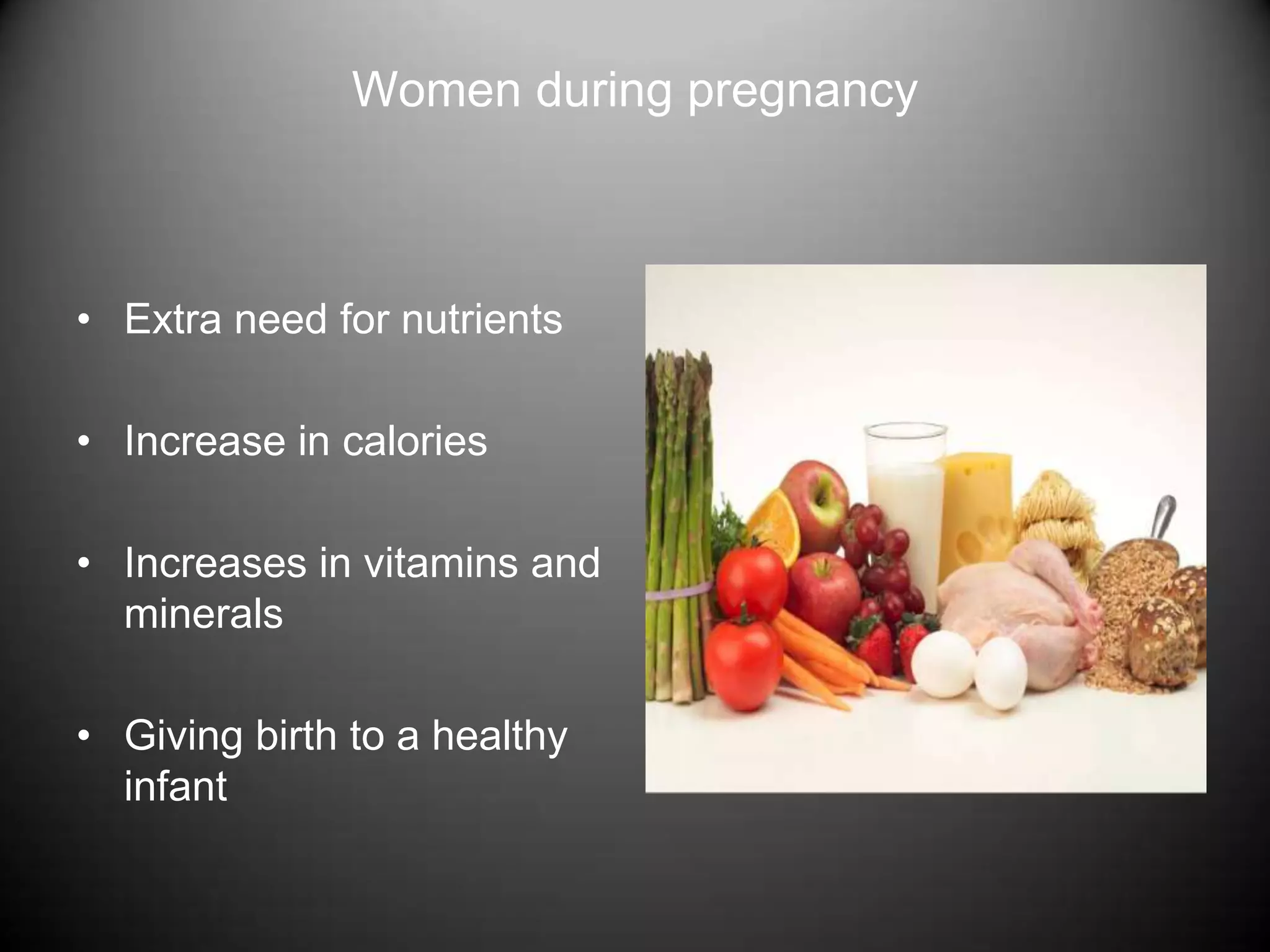 Lifespan nutrition needs presentation | PPTX