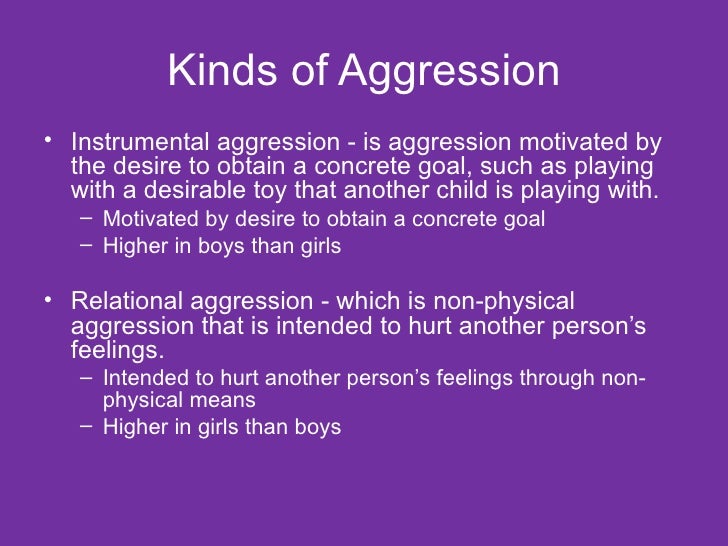 How Many Types Of Aggression Are There