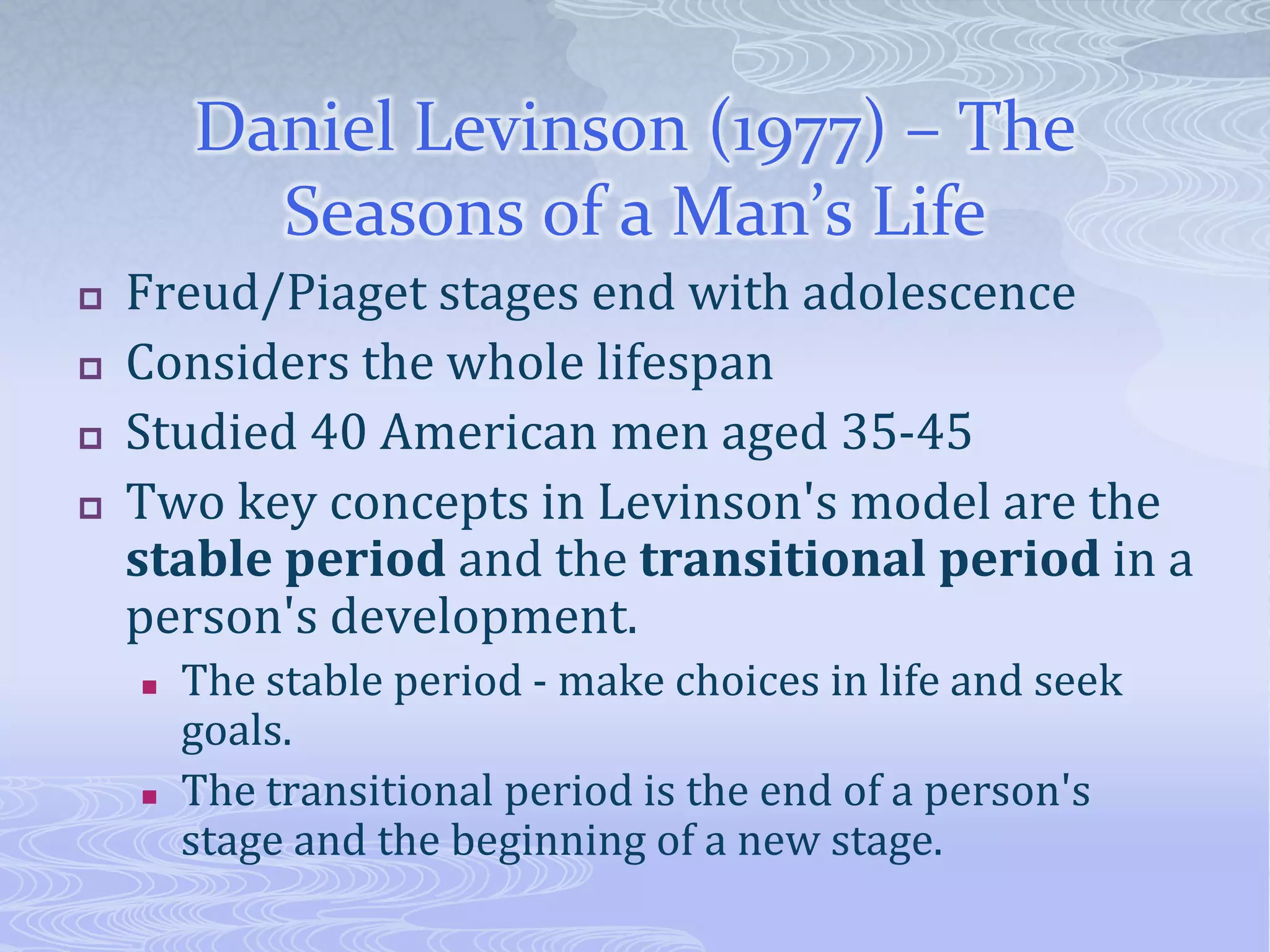 Lifespan transitions | PPTX