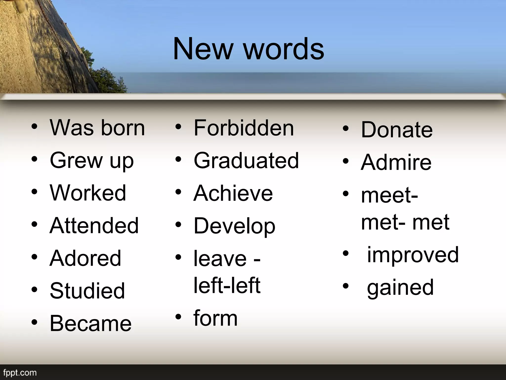 Life story | PPT