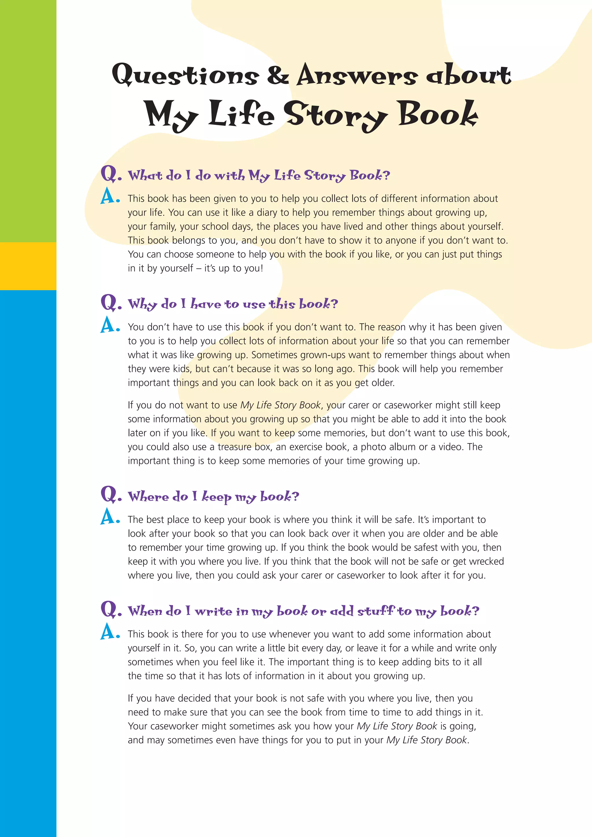 Life storybook | PDF