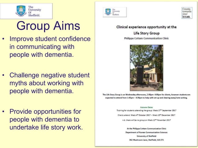 Life story work group presentation to dementia congress 2017 | PPTX
