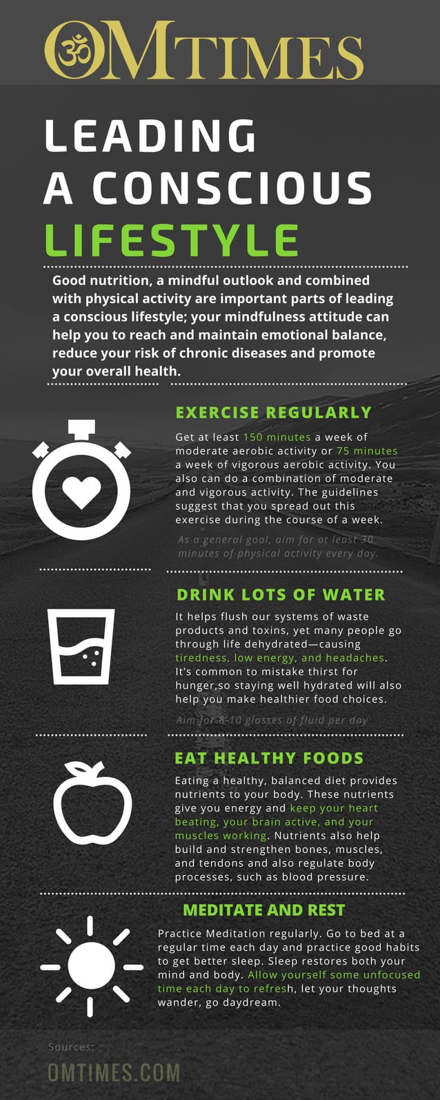 Conscious Lifestyle infographics | PDF