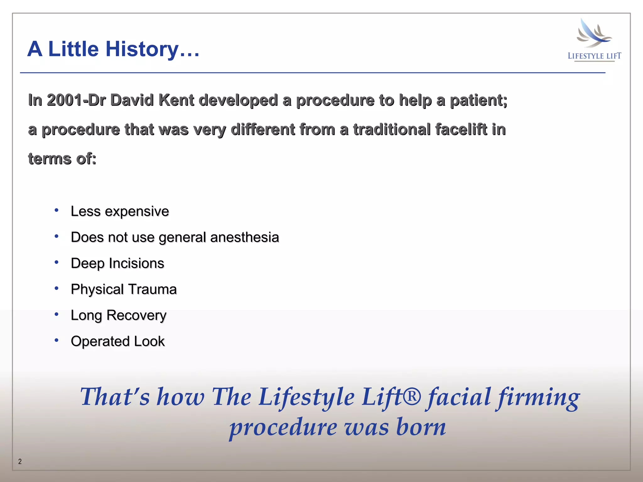 Lifestyle Lift Procedure | PPT