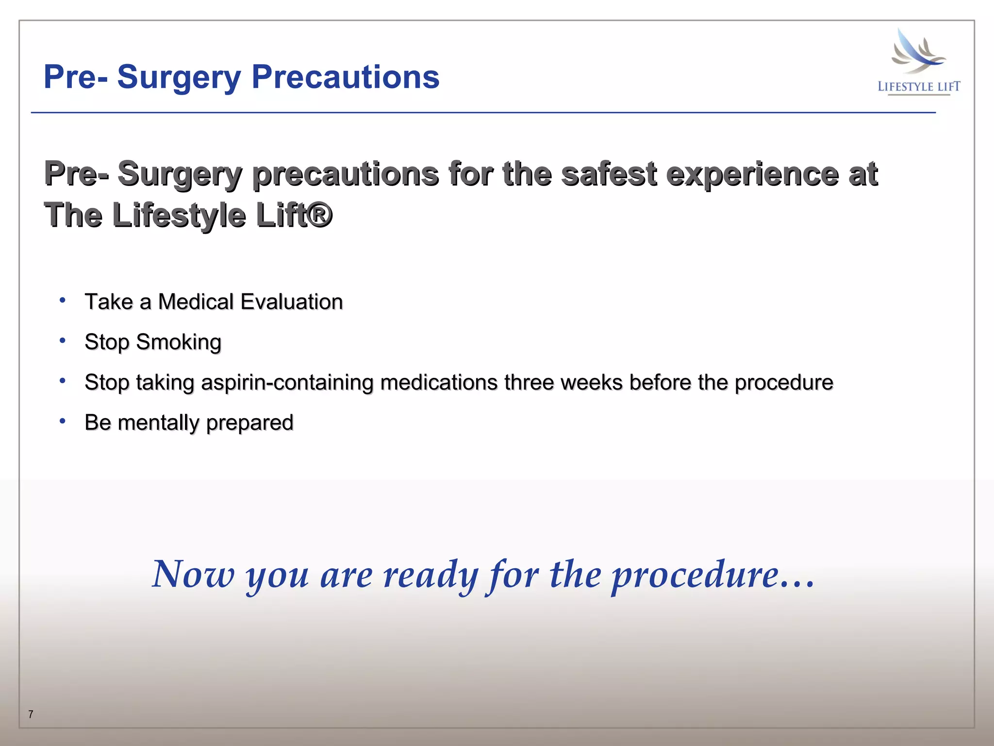 Lifestyle Lift Procedure | PPT