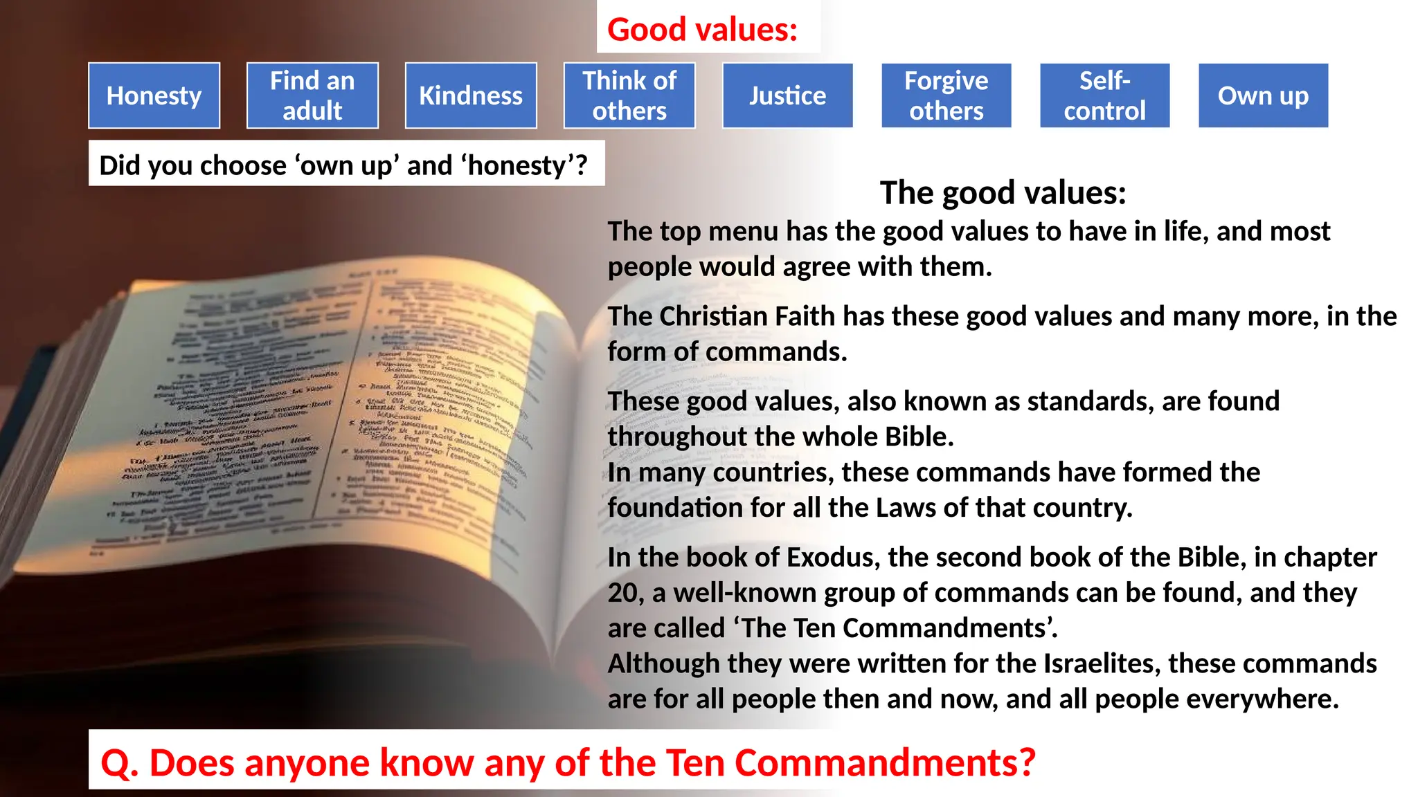 Lifestyle and Moral Principles Primary School RE Lesson Plan for ...