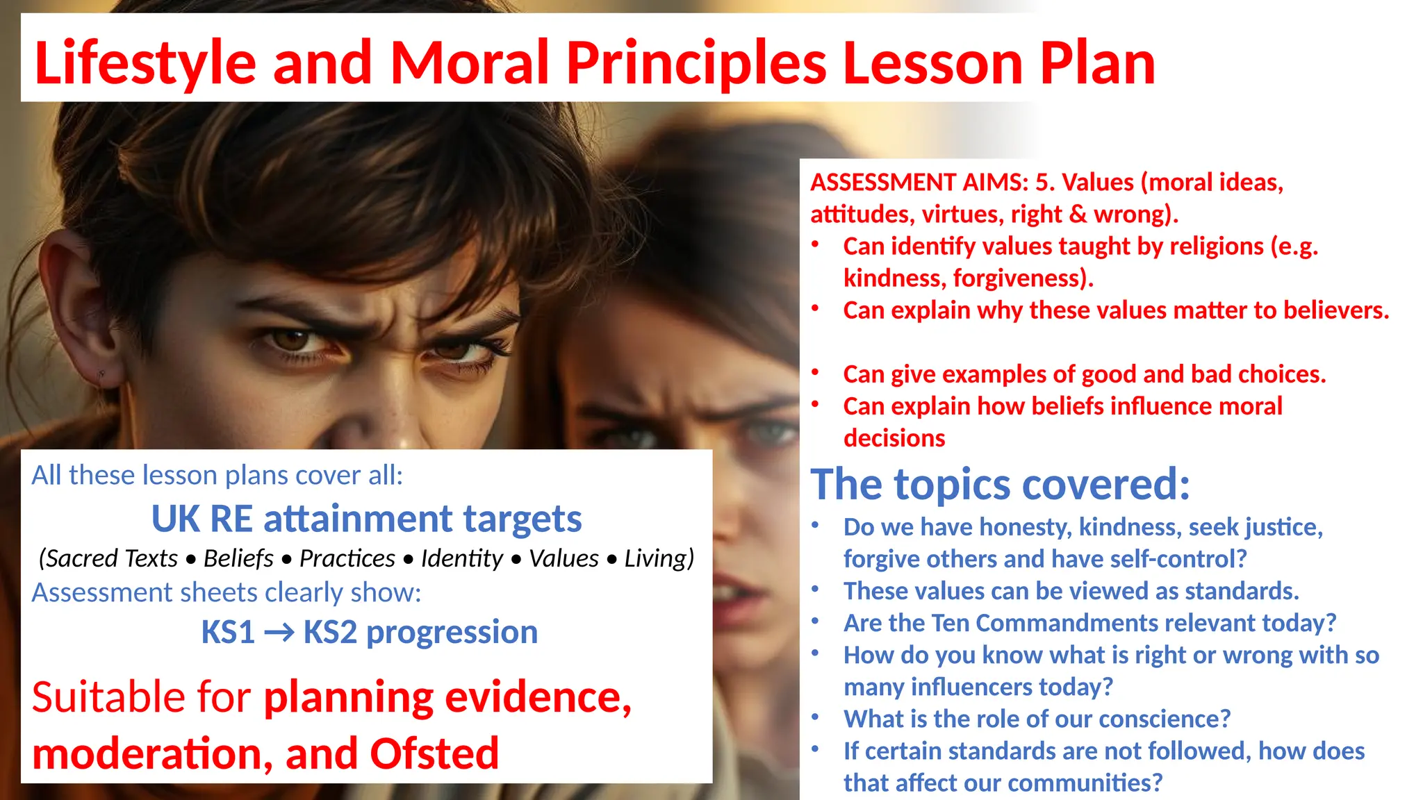 Lifestyle and Moral Principles Primary School Lesson Plan - conforms to ...
