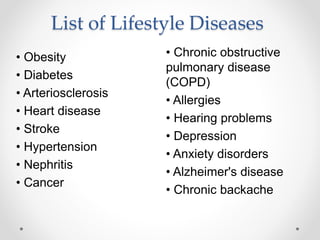 Lifestyle diseases | PPTX