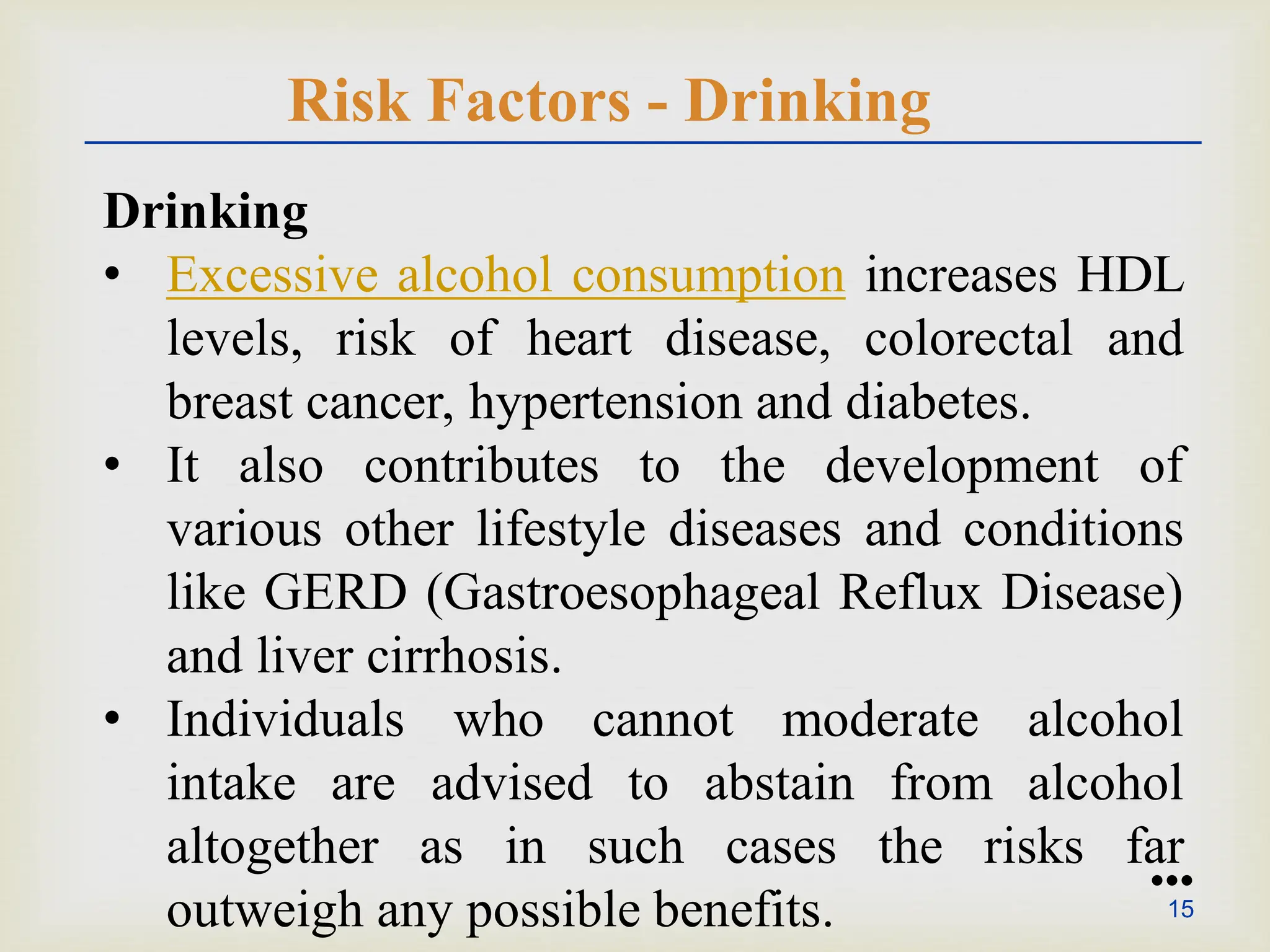 Lifestyle Diseases - definition, types, causes, risk factors | PDF