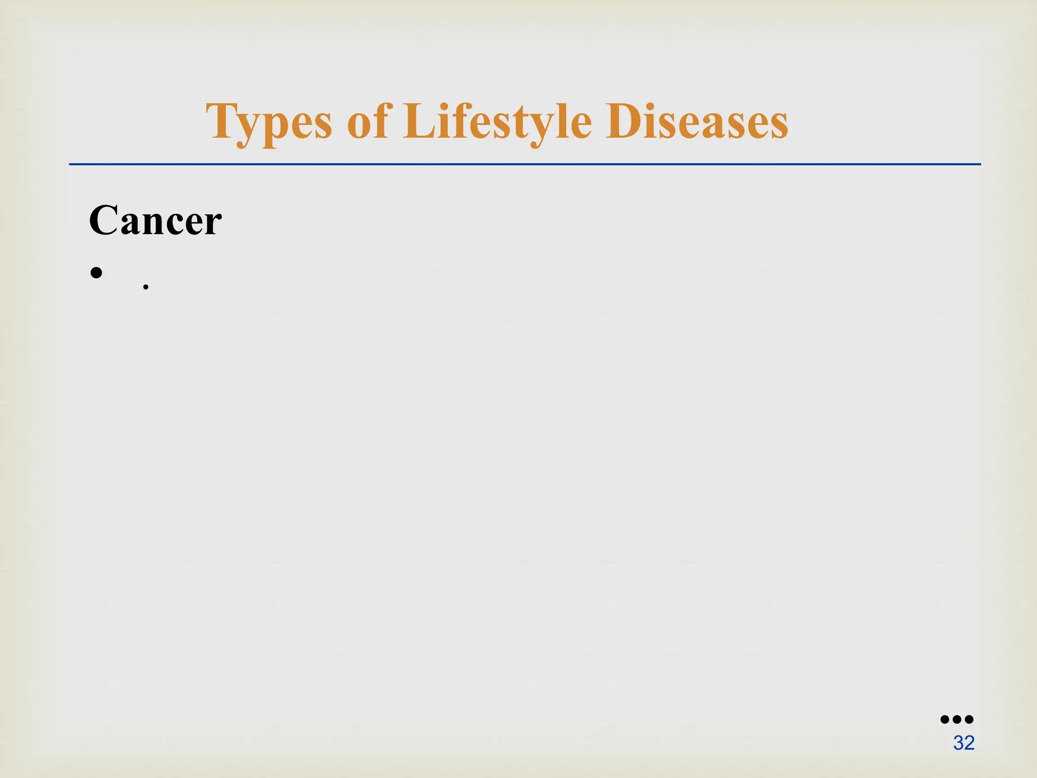 Lifestyle Diseases - definition, types, causes, risk factors | PDF