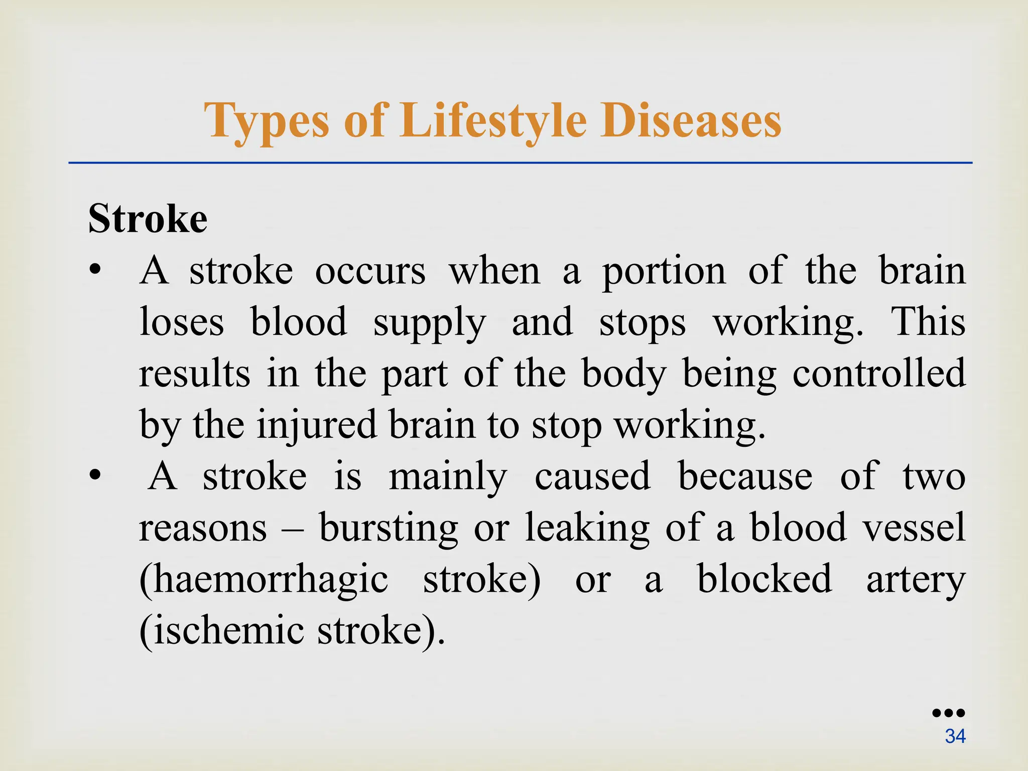 Lifestyle Diseases - definition, types, causes, risk factors | PDF