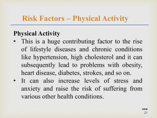 Lifestyle Diseases - definition, types, causes, risk factors | PDF