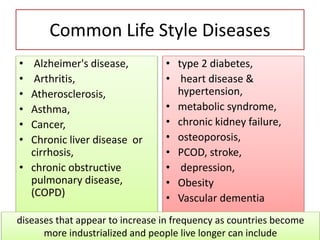 Lifestyle Disorder / Diseases | PPTX