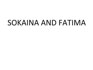 Lifestyle habits sokayna fatima d | PPT