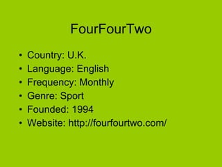 Lifestyle Magazine Analysis | PPT