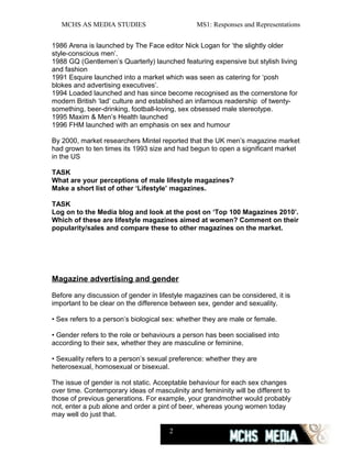 Lifestyle magazines case study booklet | DOC