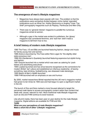Lifestyle magazines case study booklet | PDF