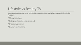 Lifestyle tv | PPT