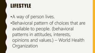 Lifestyle & Weight Management | PPTX