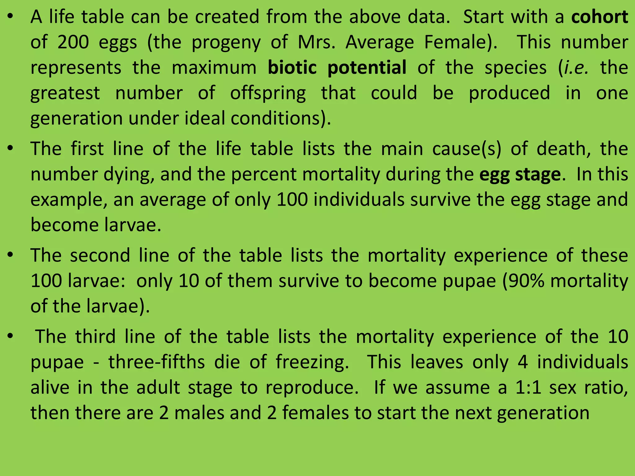 Life tables | PPTX
