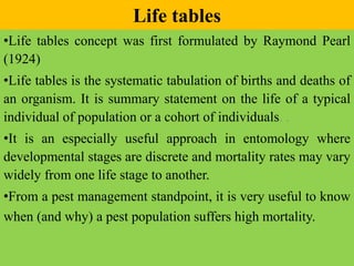 Life tables | PPTX