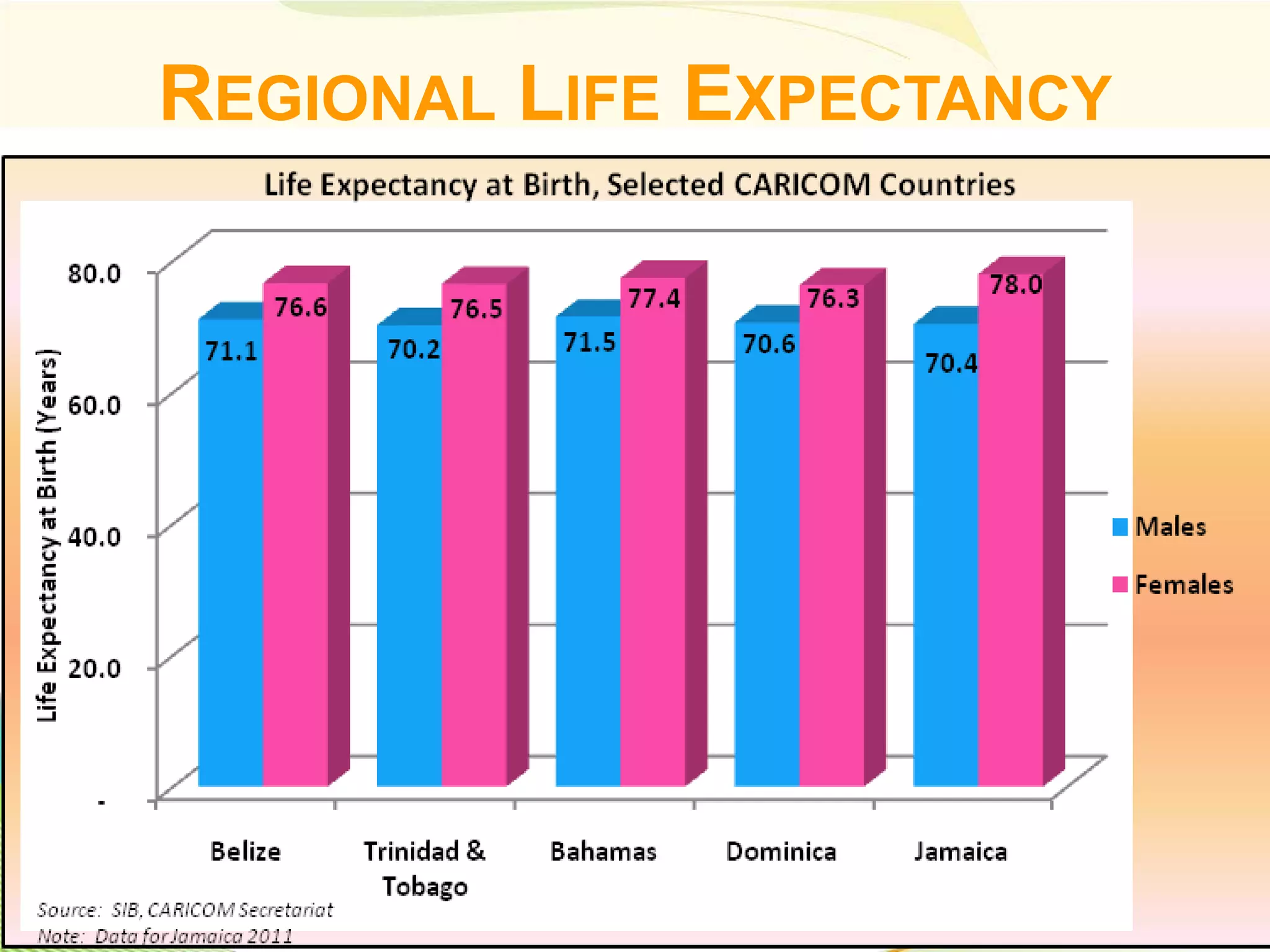 Life Expectancy in Belize, June 2014 release | PPT