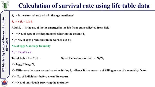 Life Table & Survivorship curves Prajwal.pptx | Geography | Science