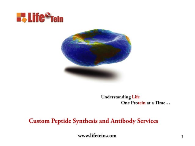Custom peptide synthesis services | PDF | Chemistry | Science
